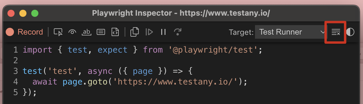 Playwright Codegen Best Practice - Testany Documentation